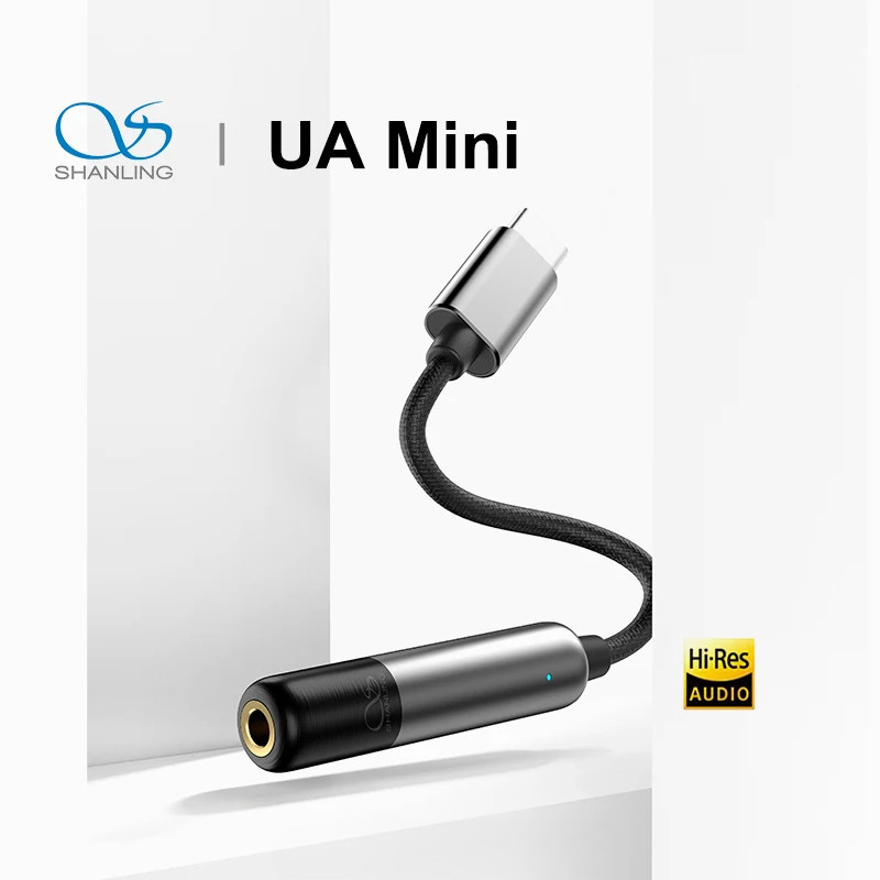 SHANLING UA Mini USB DAC AMP Type-C to 3.5mm Dongle Adapter Headphone Amplifier CS43131 Hi-Res ...
