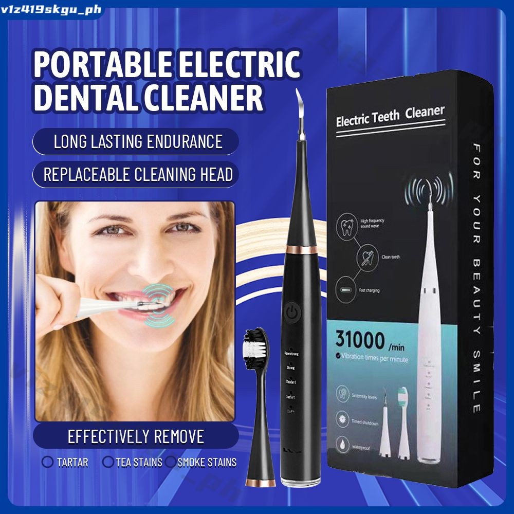 Ultrasonic Electric Teeth Cleaner Dental Scaler Teeth Whitening Tartar ...