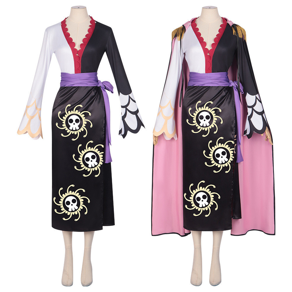 Anime One Piece cos Costume Hancock Empress Costume cosplay 4-Piece Set ...