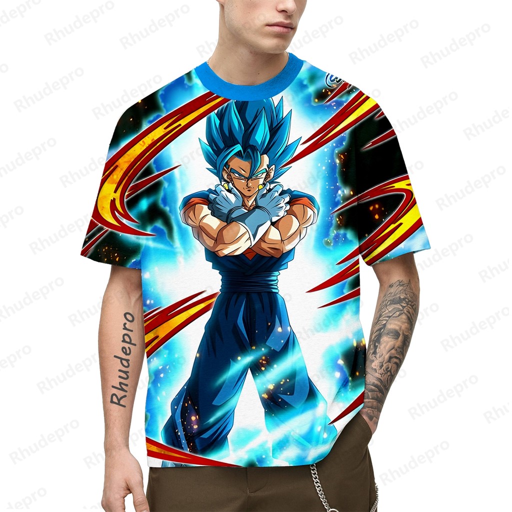 Vegeta Gym 2024 New Tops 100-5XL Goku Hip Hop T Shirt For Men Cosplay T ...