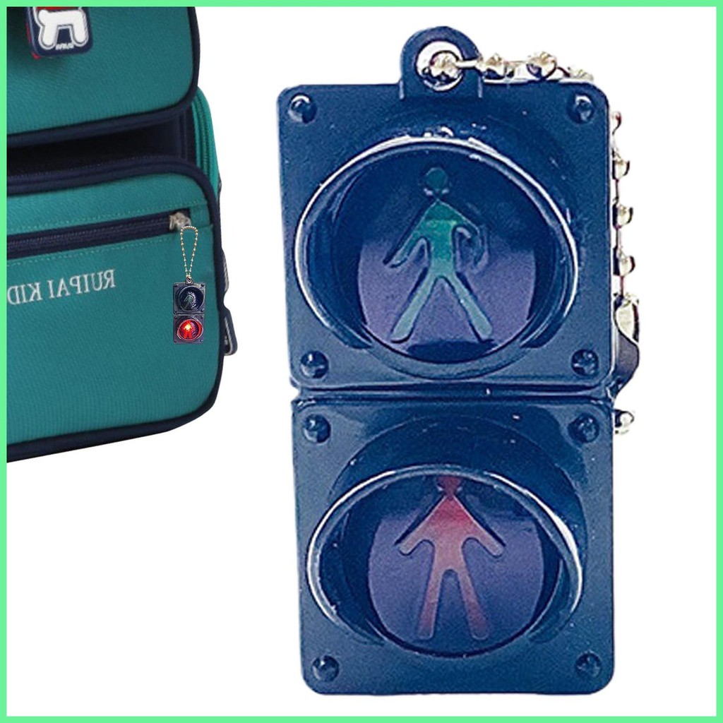 Traffic Light Keychain LED Light Traffic Car Key Ring Key Pendant Bag ...