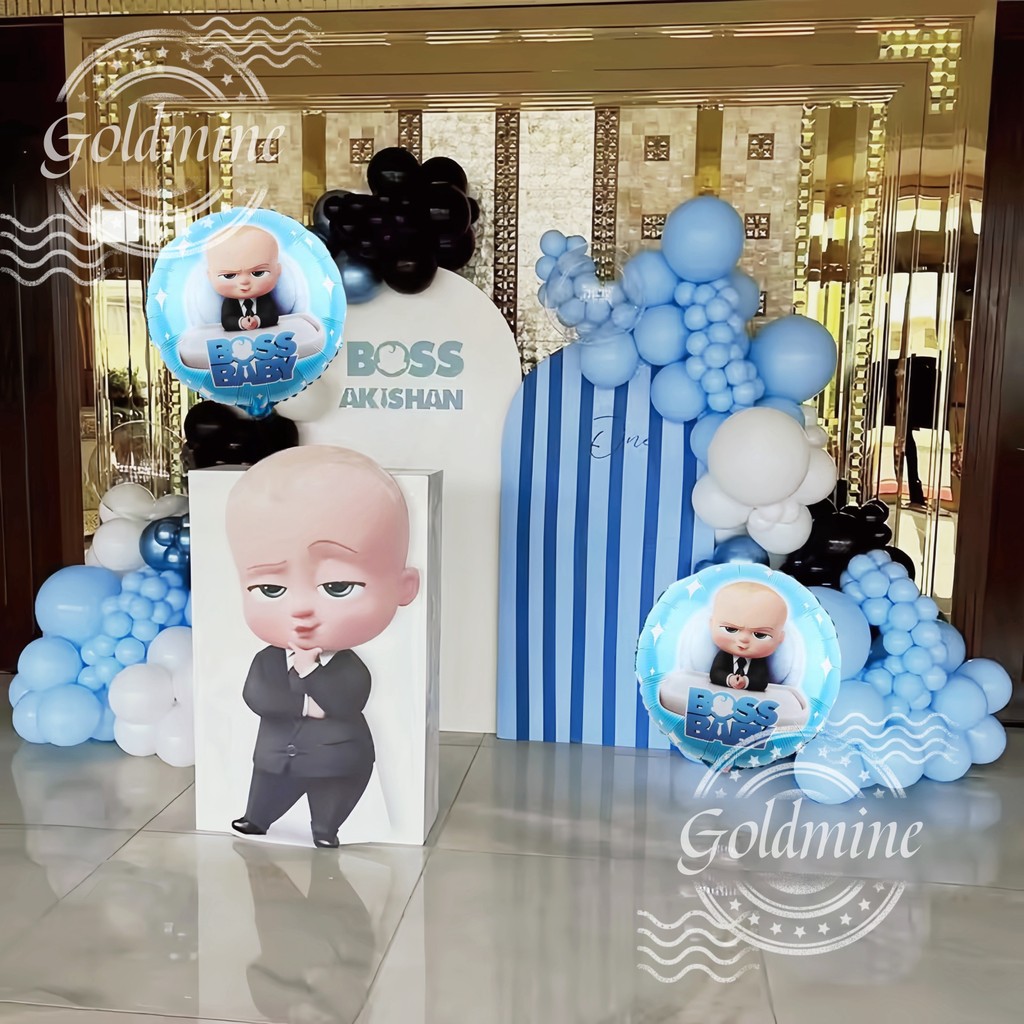 BOSS BABY Theme Balloon Garland Arch Kit Boy 1st Birthday Party Baby ...