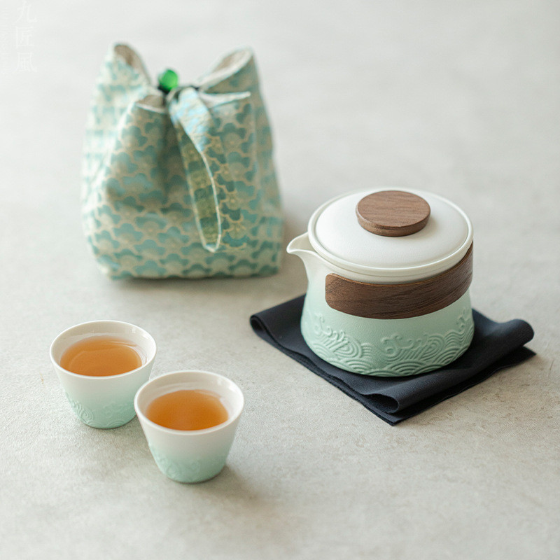 Tea Set tea pot with strainer tea gift set Travel Tea Set Portable Tea ...