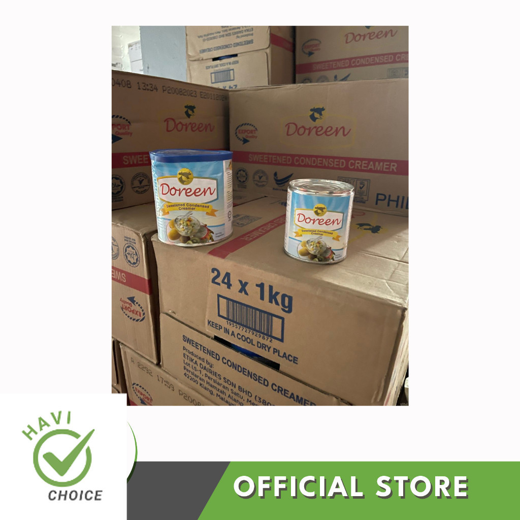 HAVI CHOICE Doreen Condensed Condensada Milk (1BX) 24PCS X 1KG | Shopee ...