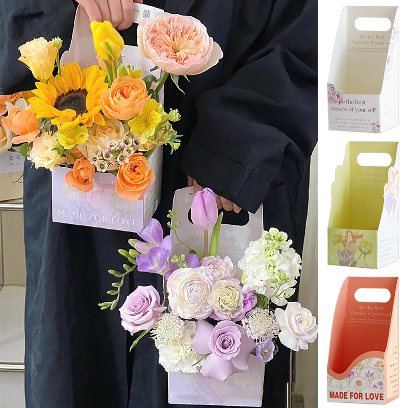 Creative DIY Bouquet Packaging Boxes Ins Handheld Flower Box Photo ...