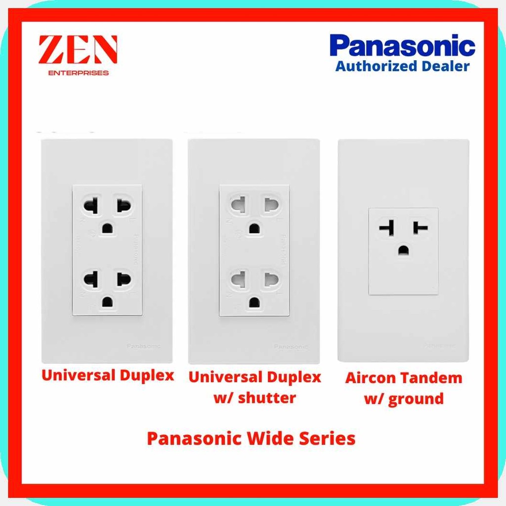 Panasonic;D!Wide,zi[Series,x[Duplex,a[Outlets,T[&,K[Aircon,L[Tandem ...