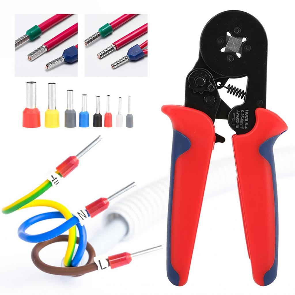 Ttiitt Hand Operated Crimping Pliers Ergonomic Handle Terminals Crimper ...
