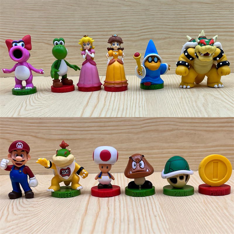 Genuine Bulk Goods Super Mario Tabletop Game Chess Piece Decoration ...
