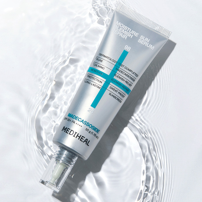 Mediheal MADECASSOSIDE Moisture Blemish Repair Sun Serum 50g SPF50+ PA ...