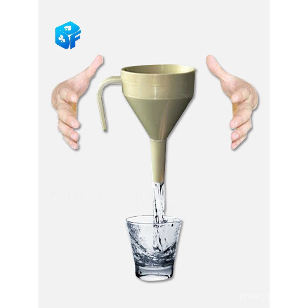Close-Up Stage Funny Magic Props Empty Funnel Water Magic Simple Easy ...