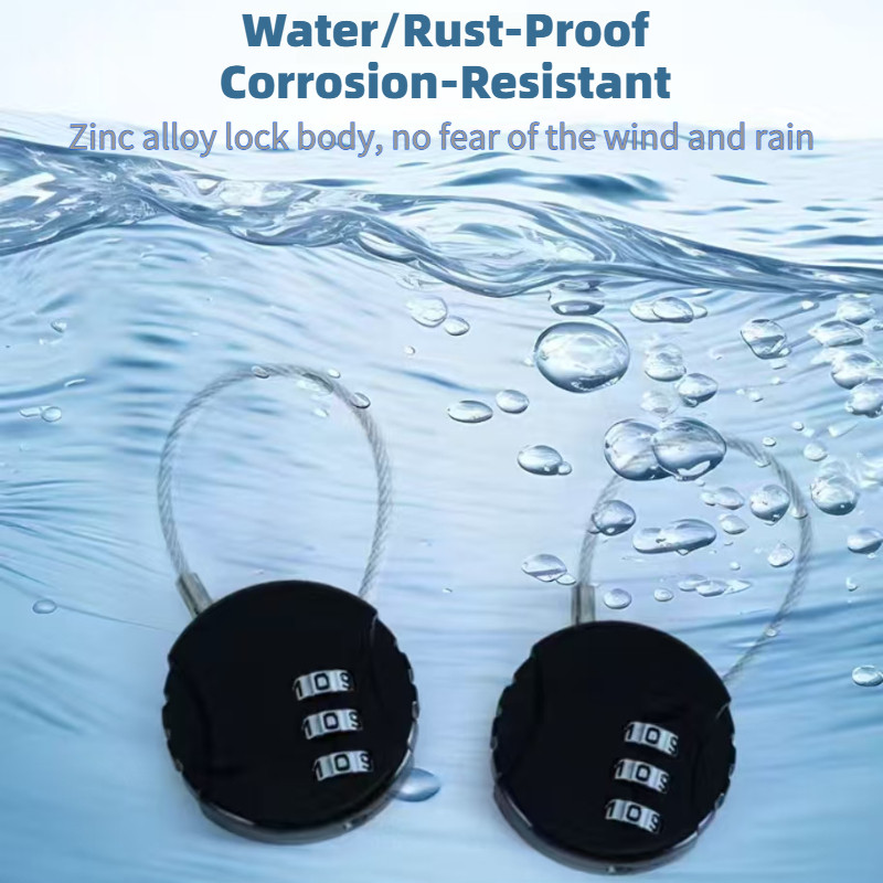 14/30/75CM Wire Rope Lock Motorcycle Helmet Lock Electric Vehicle ...