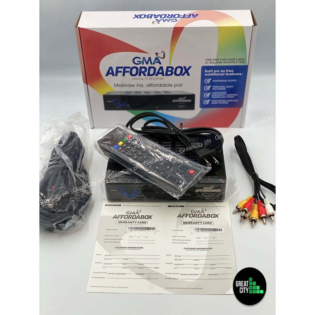 GMA Affordabox Digital Box TV Receiver | Shopee Philippines