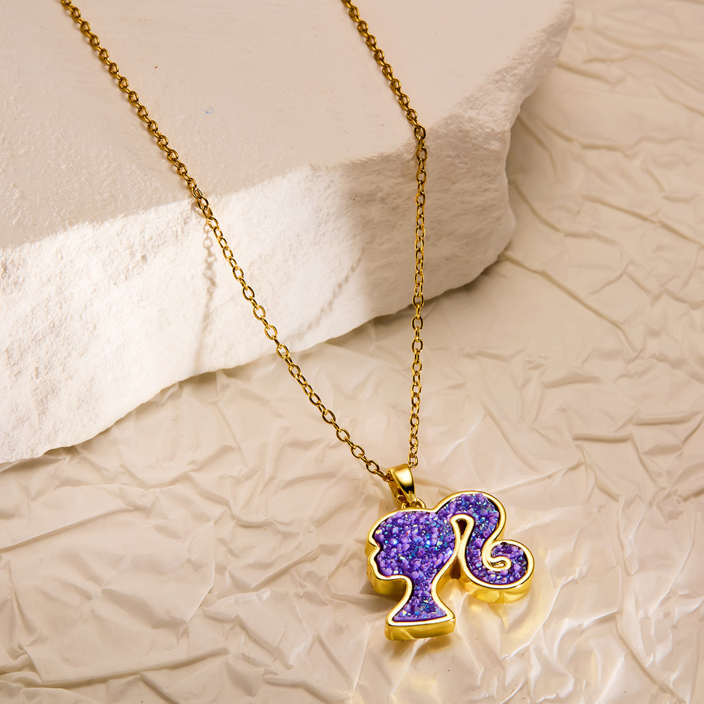 Barbie Princess Necklace Pendant Temperament Fashion Simple Clavicle ...