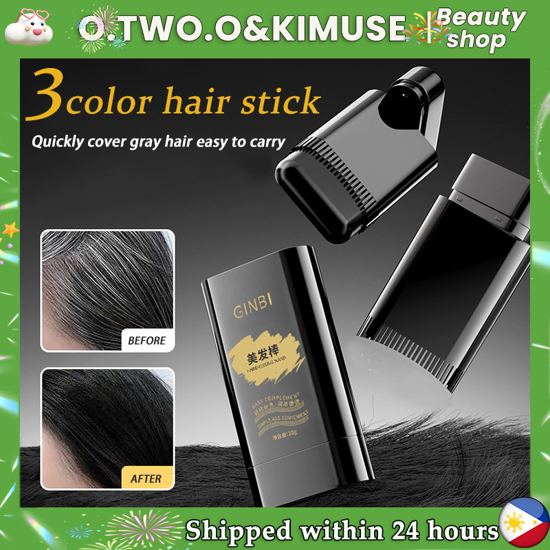 2In1 Hair Color Stick For White Hair Blackening Stick Hair Dye Comb ...