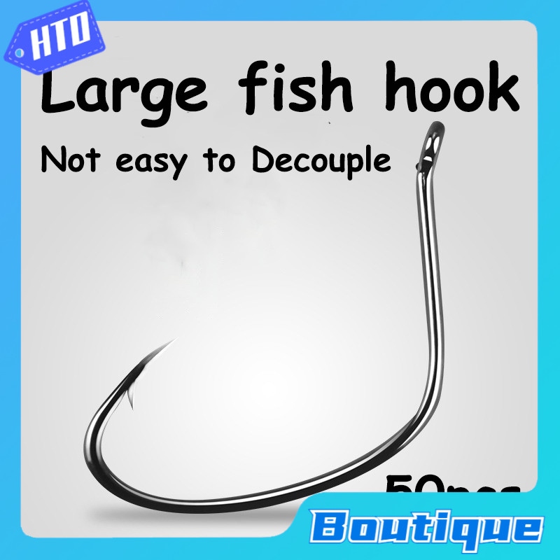 Alloy Eagle Mouth Fish Hook 50pcs Large fish hook Sharp fish hook ...