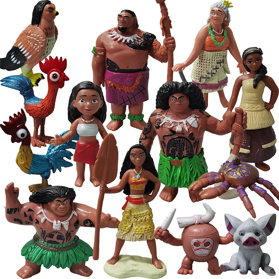 10Pcs/Set Moana 2 Ocean Adventure Film Action Figure Toys Anime ...