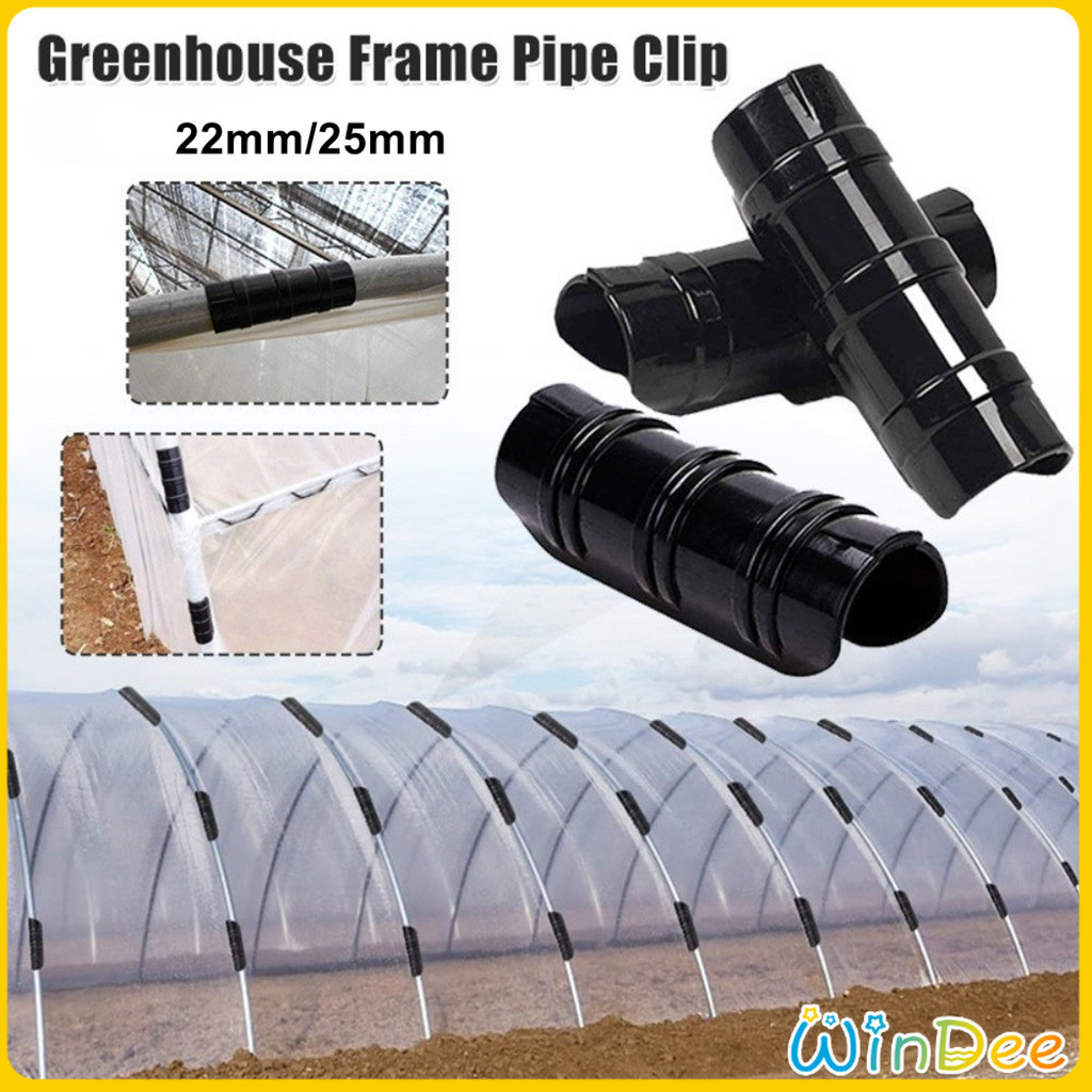 Fixed Pipe Clamps Greenhouse Frame Pipe Clip Plastic Snap Clamp for ...