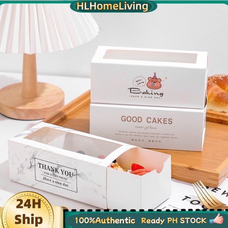 10pcs Cake Box Loaf Box Banana Bread Box Korean Donut Box Pastry Box ...