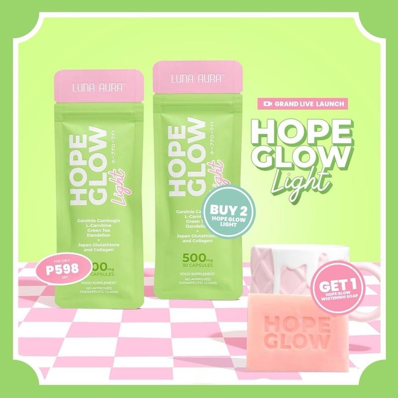 Luna Aura BUY 2 Hope Glow LIGHT - 30 Capsules GET 1 Hope Glow Soap FREE ...