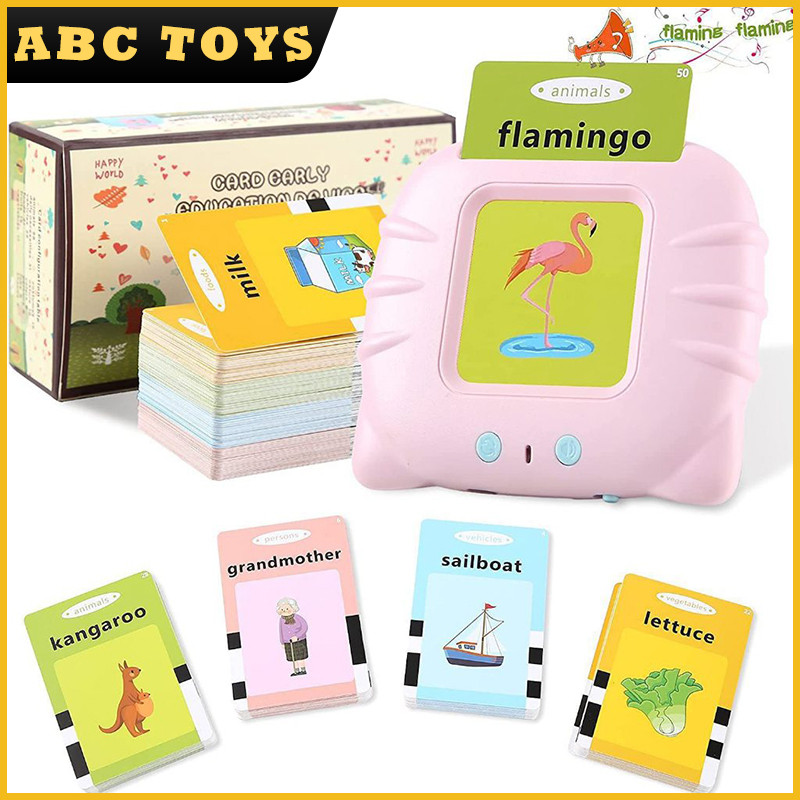 Early Education Toy Sound Flash Cards Introduction to English ...