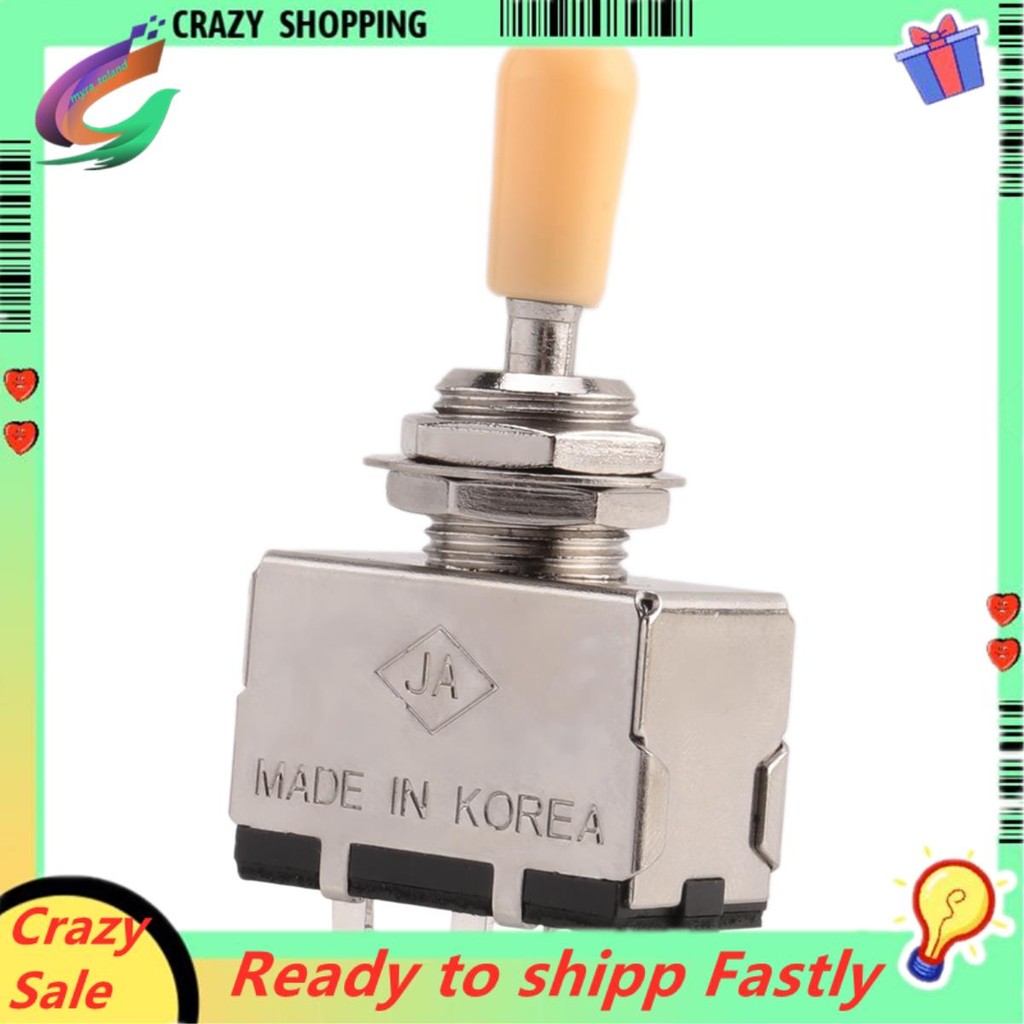 Solid Knob Shaft Box Style Sg 3 Way Pickup Selector Toggle Switch ...