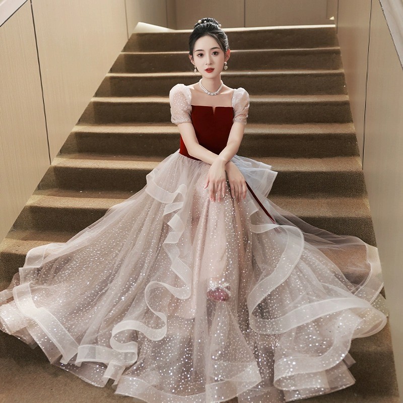 Toast Dress Bride Winter Wedding Daily Style Back Door Engagement ...