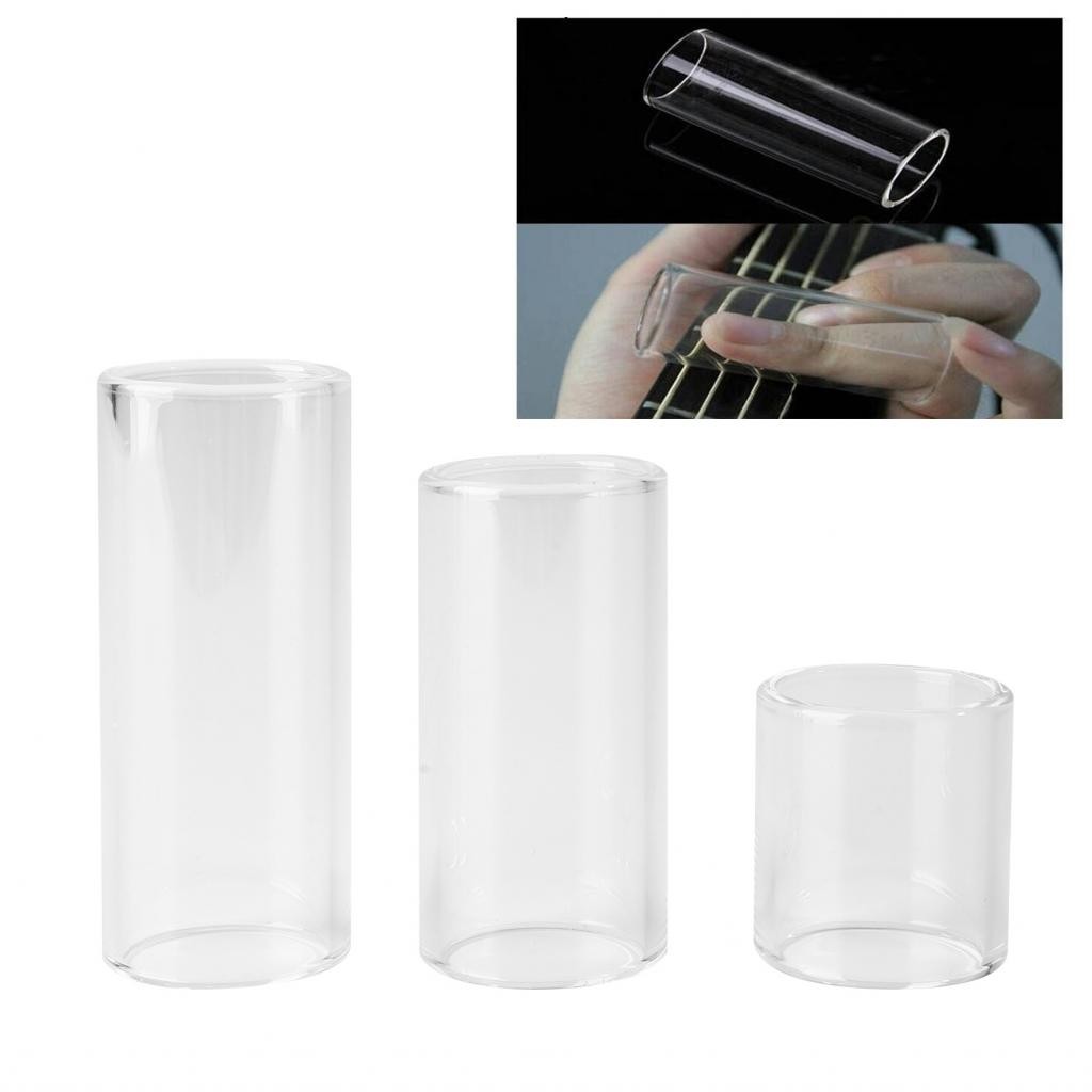 3Pcs Guitar Slide Glass Finger Slider Instrument Accessory For Playing ...