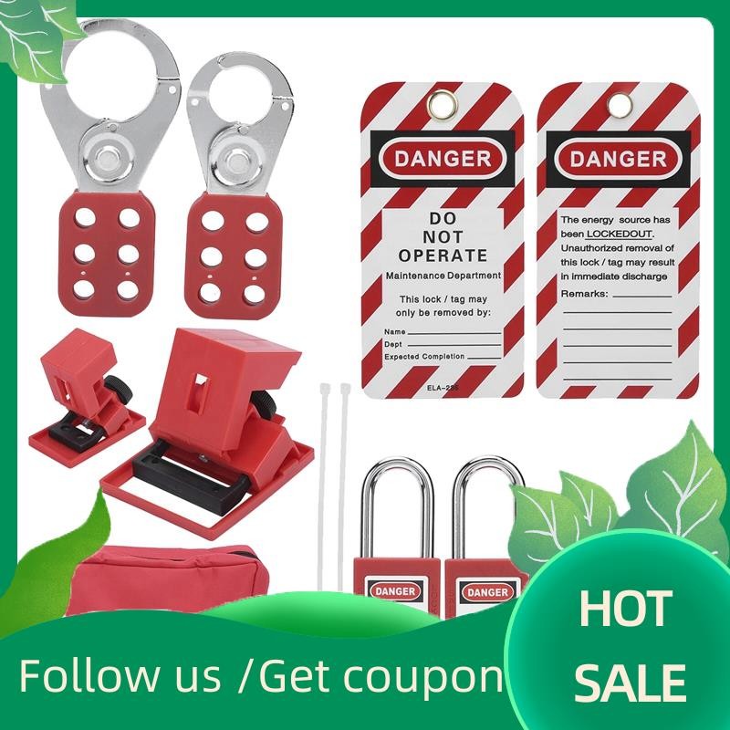 9 PCS Lockout Tagout Locks Tags Set Keyed Different Safety Padlocks Out ...