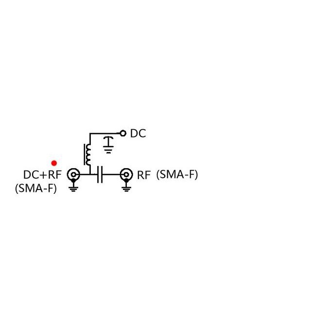 New Bias Tee 100mzh-600 MHz RF Biaser Coaxial high current T-bias for ...