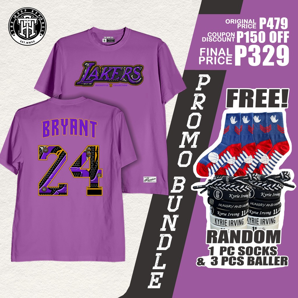 THE HOOP APPAREL NEW LAKERS MECHA GRAPHIC TSHIRT FOR MEN AND WOMEN ...