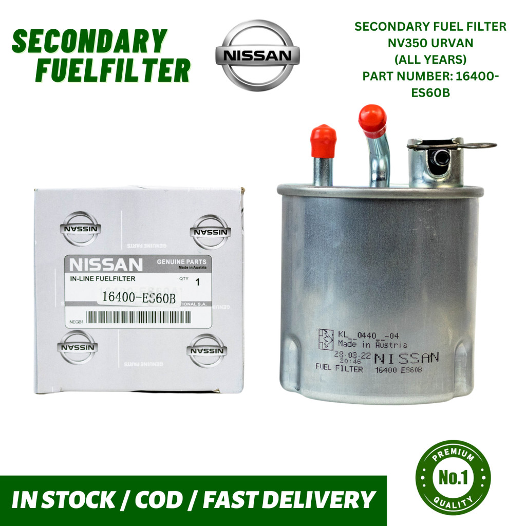 SECONDARY FUEL FILTER for NV350 URVAN (ALL YEARS) (16400-ES60B) / car ...