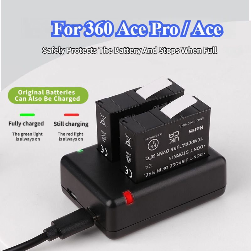 360 Ace pro Battery Charger For 360 Ace Charging Case Ace & Ace Pro ...