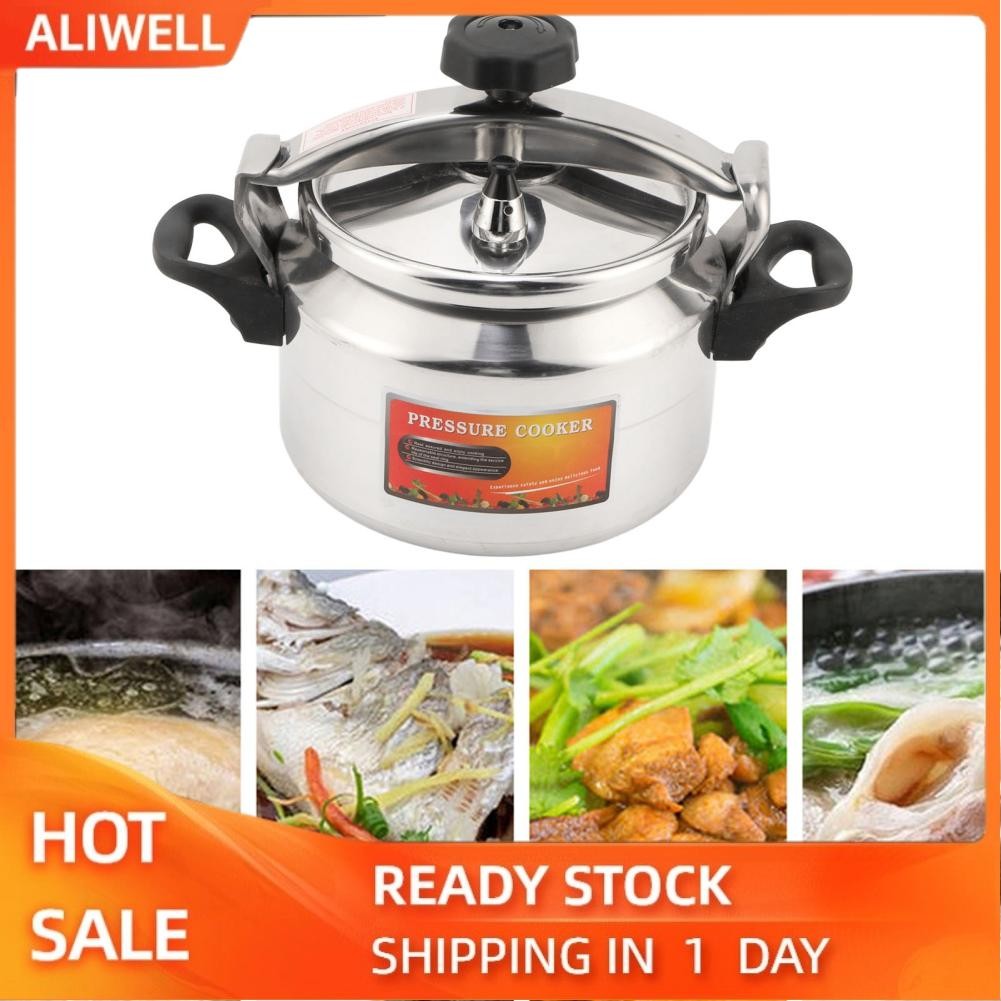 Aliwell Aluminum Compound Bottom Pressure Cooker for Gas Electric Flat ...