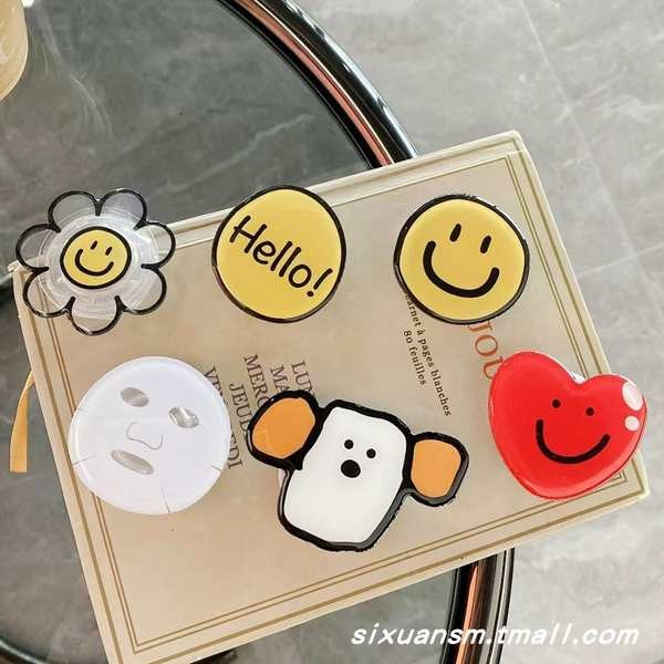 popsocket magsafe popsocket Niche fun ins wind mask flower smiley face ...