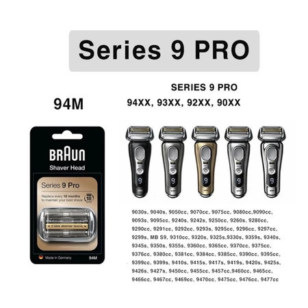 Braun Series 9 92B 92S 9090 9095 Electric Shaver Head Replacement Foil ...