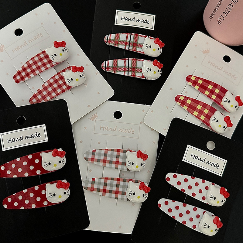 Cute cartoon hellokitty hairpin girl cute girl exploding hair fashion ...