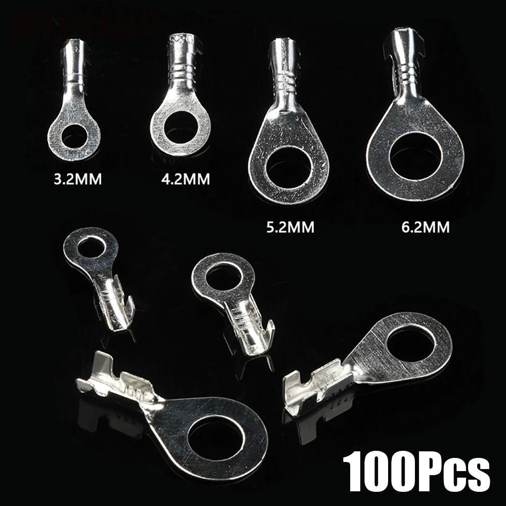 [MYTHIS] 100Pcs DJ431 Terminal Block, M3/M4/M5/M6/M8 Ring Eyes Ring ...