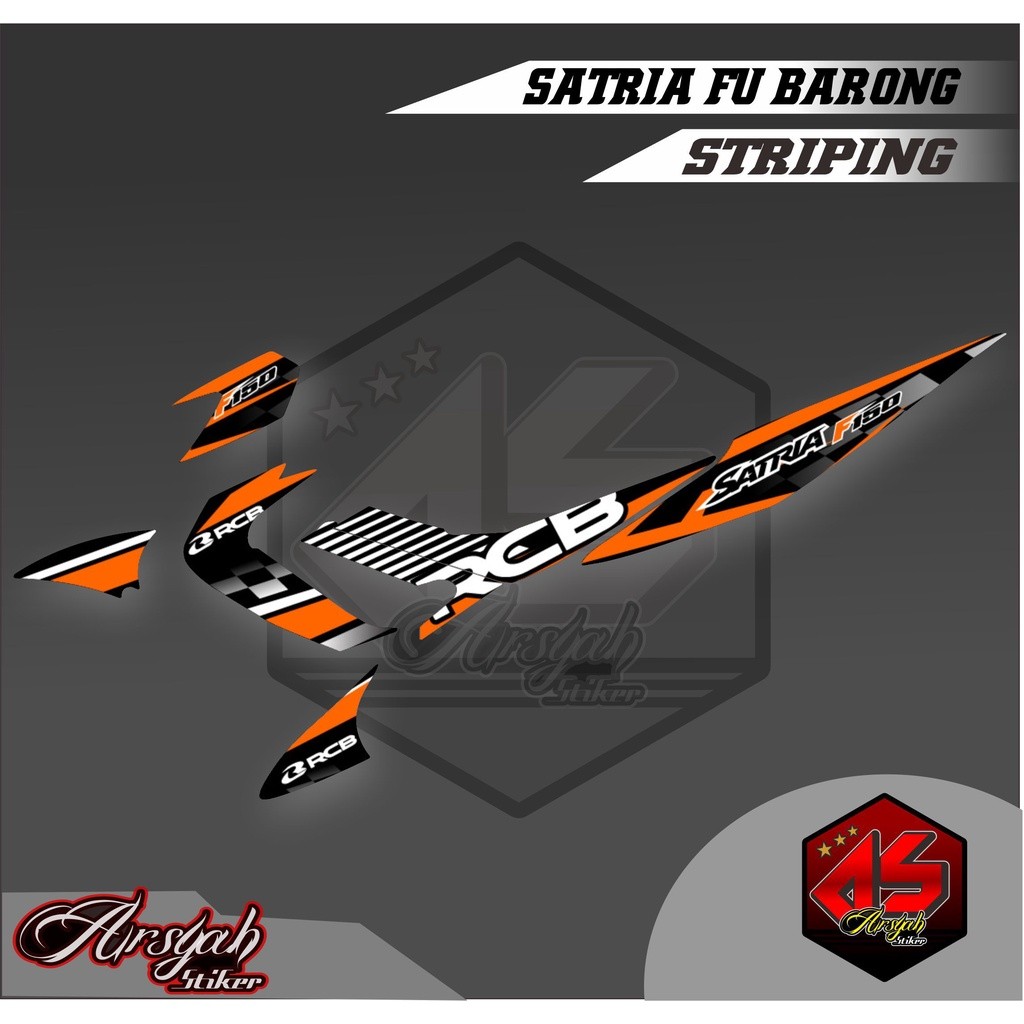 Satria Fu Barong striping / Satria Barong striping / Old Satria Fu ...