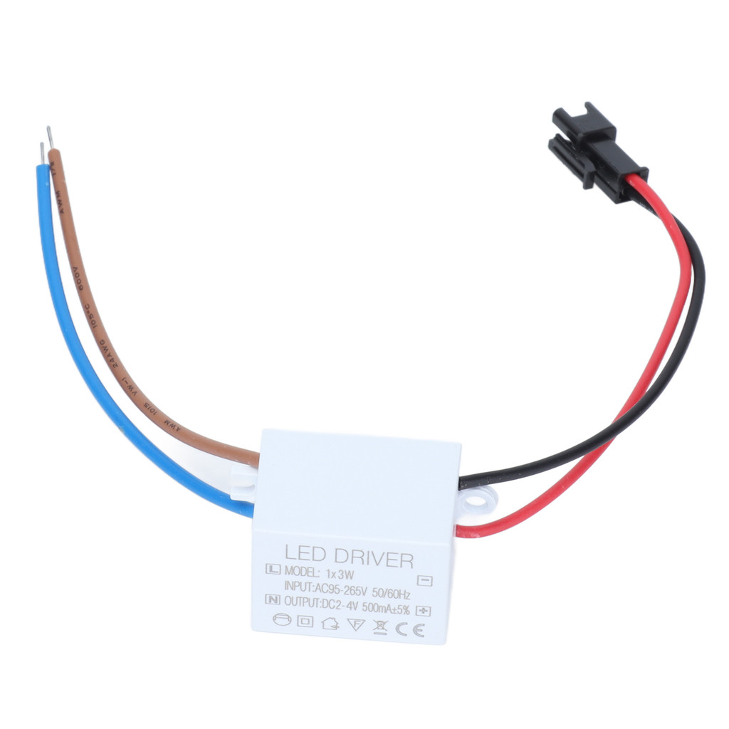 500mA 1X3W LED Driver Power Supply Driver Connector LED Lamp ...