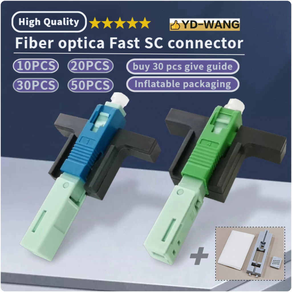 SC Connector Butterfly FTTH UPC/APC Built-In Fiber Optic Fast Connector ...