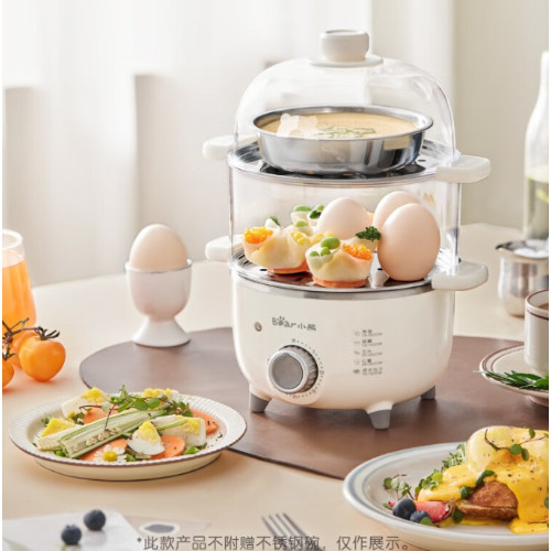 2-Layers Electric Food Steamer Timer 14 Egg Boiler Cooker Large ...