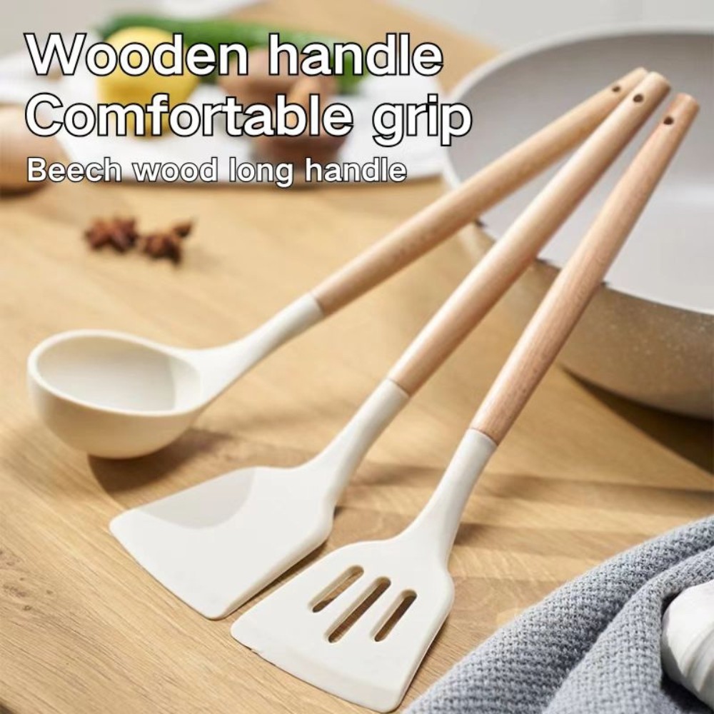 6PCS Silicone Kitchen Utensils Set Kitchenwares Non Stick Pan Shovel ...