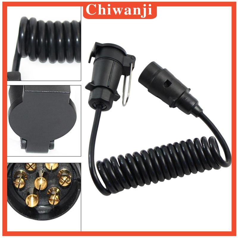 [Chiwanji] 7 Pin Trailer Extension Cable Trailer Tow Wiring Plug ...