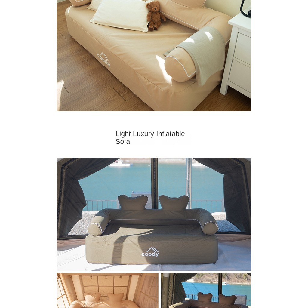 Coody Double Air Sofa Built-in Electric Automatic Air Pump Wireless Inflatable Leisure Lazy Sofa ...