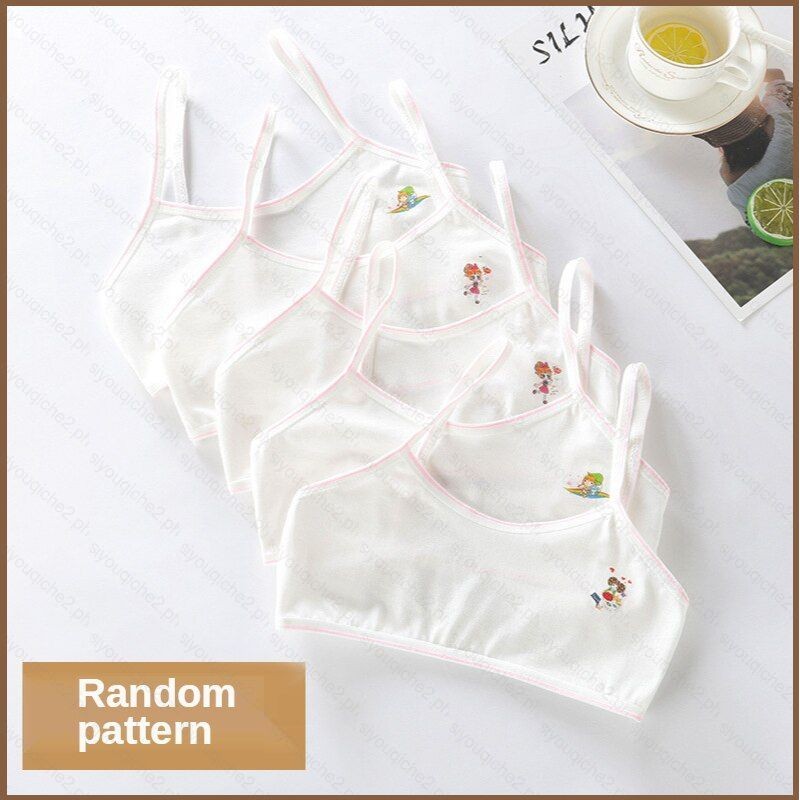 SY2 8-12yrs Girl Bra Plain White/Cartoon Baby Bra for kids YS2 | Shopee ...