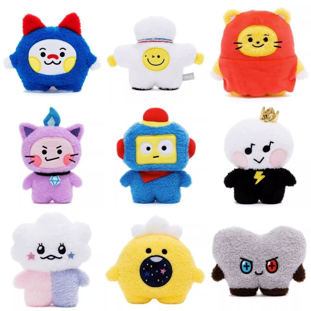 20cm Kpop Idol TREASURE Doll TRUZ TATTON Series Plush Dolls HIKUN Stand ...