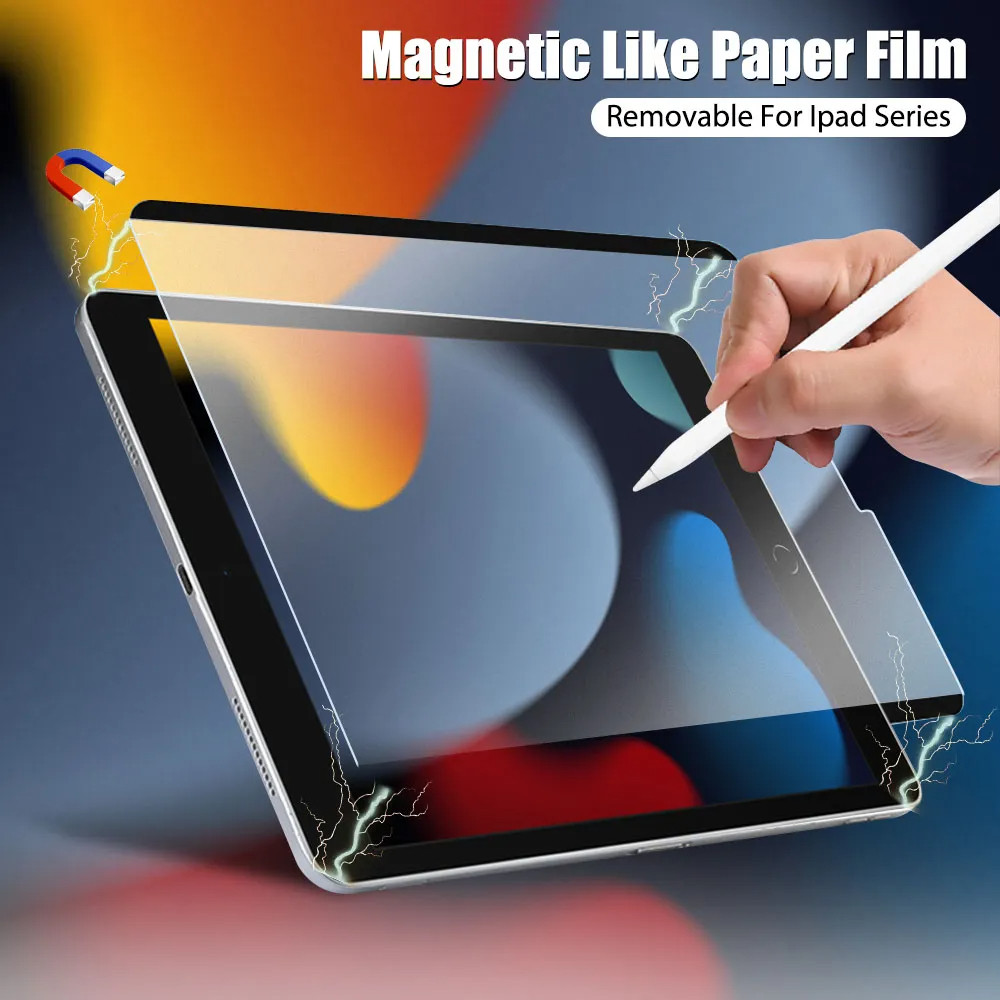 Paper Magnetic Like Screen Protector For Ipad 9 8 7 6 5 9th Generation ...