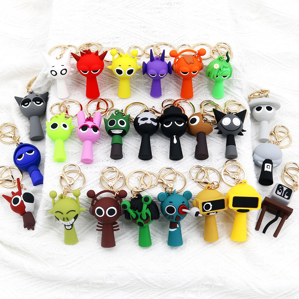 Sprunki Rhythm Box Keychain Game Merchandise Doll Rhythm Box Pendant ...