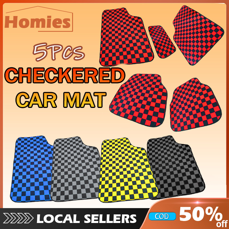 5Pcs Car Mat Premium Carpet Anti-slip Universal Automotive Floor Mats ...