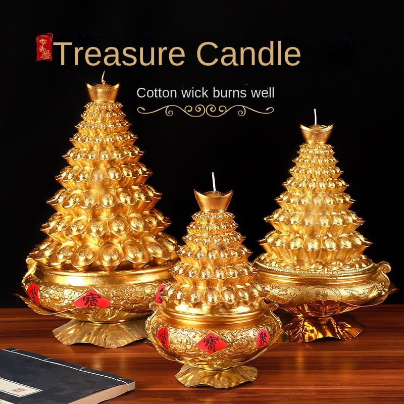 Gold Ingots for Blessing Good Luck and Wealth Lotus Lanterns for ...